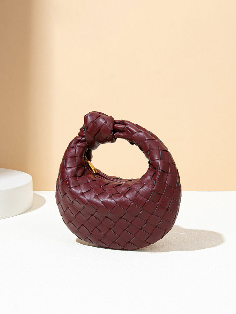 Orva Vegan Leather Loop Bag (Wine) – Vintage Velvet